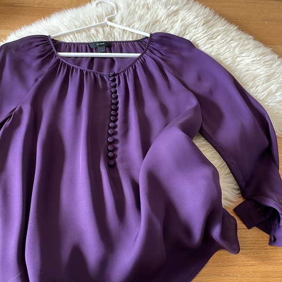J. Crew | Tops | J Crew Silk Blouse | Poshmark